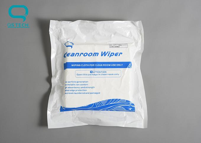 Sterilized 9x9 Cleanroom Polyester Wipes For Semiconductor Industry