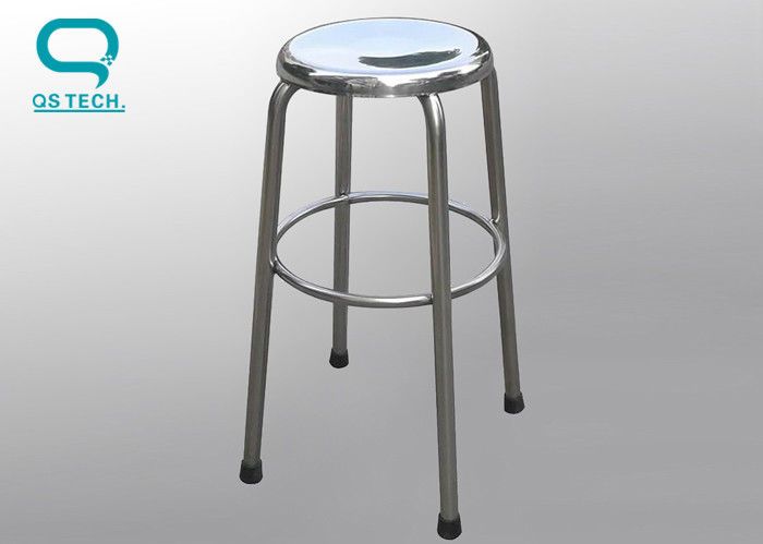 Durable Esd Lab Chairs With Round Seat , Stainless Steel Clean Room ...