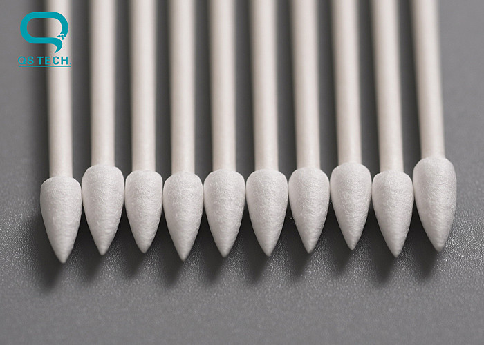 Double Smooth Pointed Head Cleanroom Cotton Swab Customized Kinds