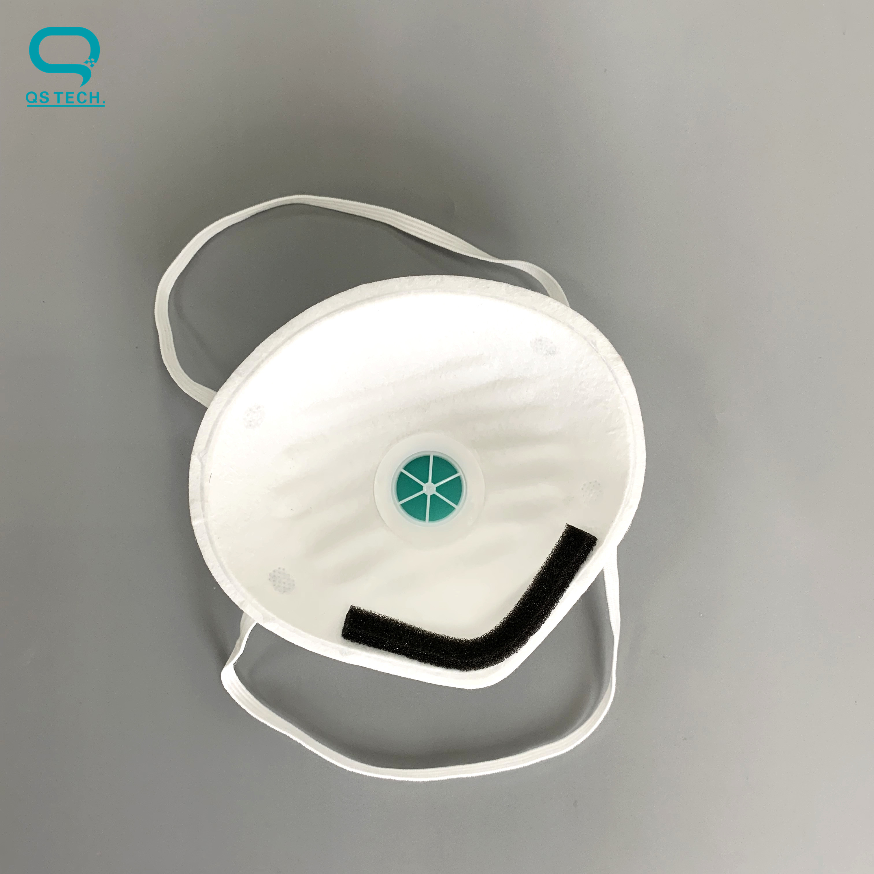 Valved Half White Disposable Respirator Mask Clean Room Accessories FDA ...