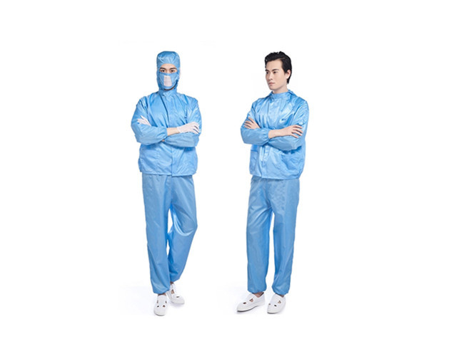 Work 130g 100D Cleanroom Smock Jumpsuit Workwear Coverall Antistatic ...