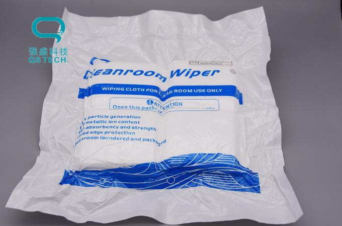 100% Polyester 120GSM Ultrasonic Sealed Edge Cleanroom Wiper Cloth