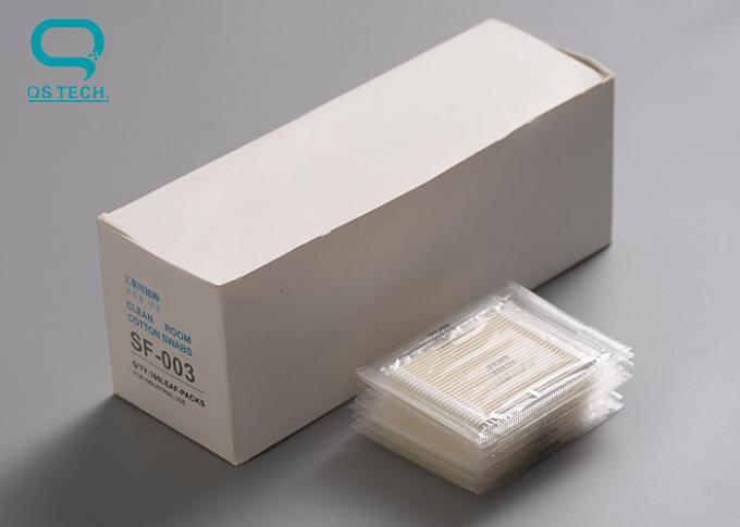 Clean Room Dust Free Cotton Paper Stick Swabs Biodegradable Environmental